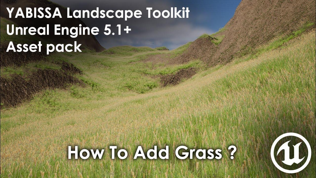 UE5 Asset : Add Foliage to your Landscape with one click! using Yabissa Landscape Toolkit - YouTube