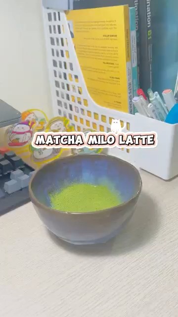 🍵Matcha Milo Latte #fyp #matchalatte #matcha #matchalove #viral # ...