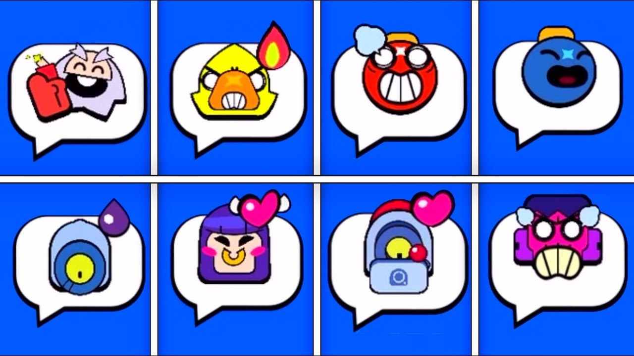 All New 64 Animated Pins Brawl Stars Animation Crow Bull Frank Nani Rico Tick Darryl