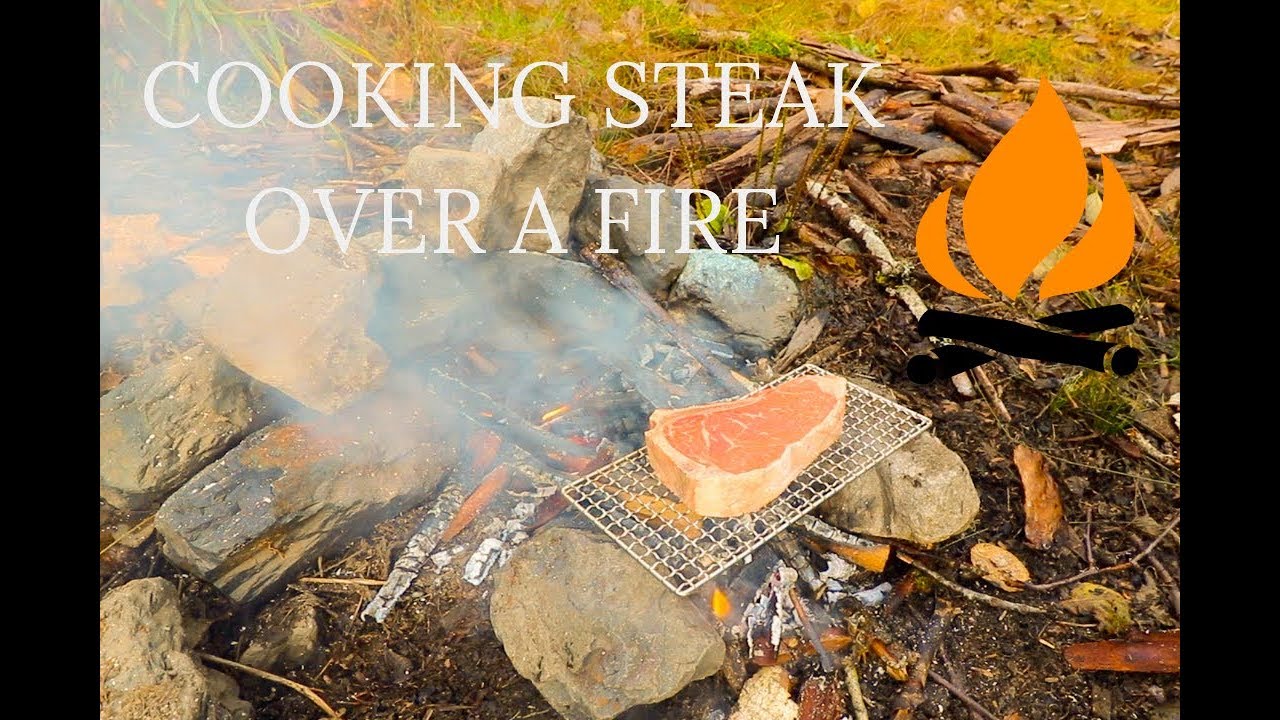 Cooking over a fire on a cold fall day! - YouTube