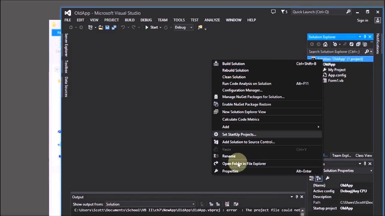 Copying a Project in Visual Studio - YouTube