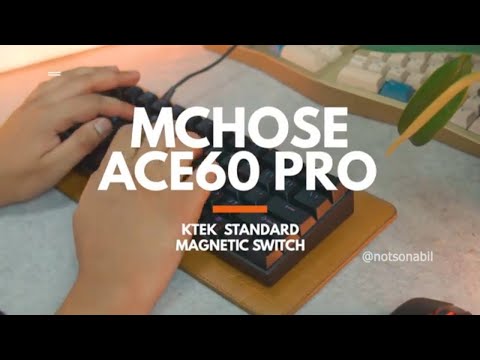 Mchose Ace60/PRO - Sound Test - Ktek Magnetic switch and Ice Rhino Switch -  Cheap but Good?