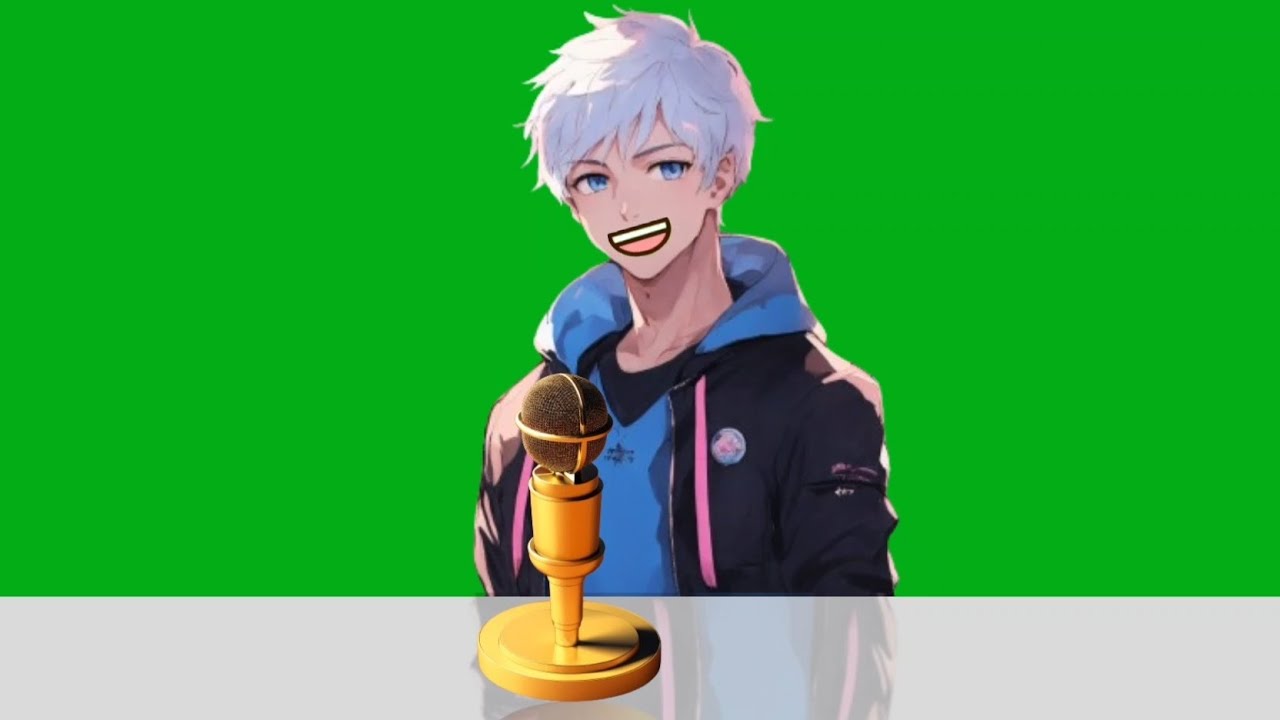 Social media creator 🎬 anime boy 😀 green screen 🟩 video free and non ...