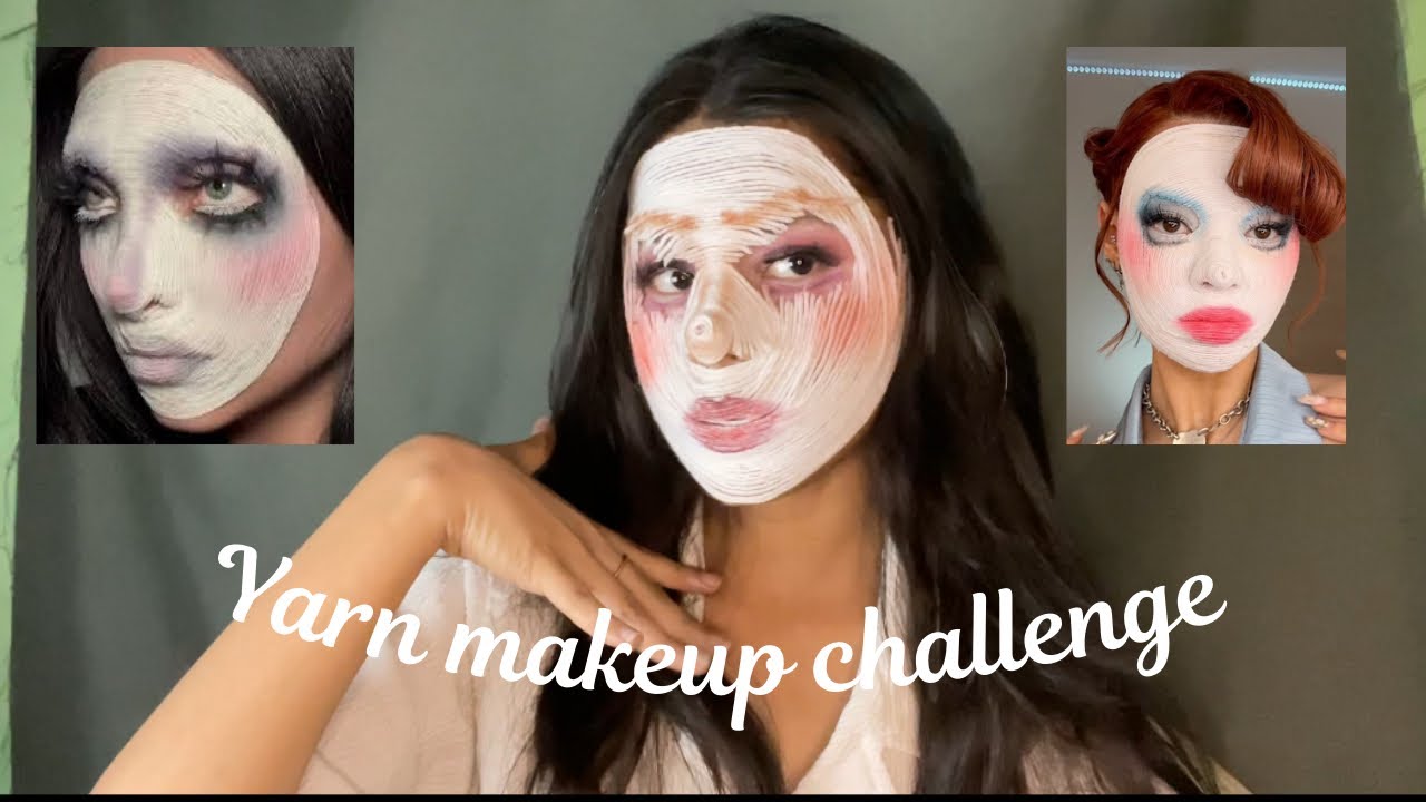 Yarn makeup challenge | full tutorial video | makeup challenge ...