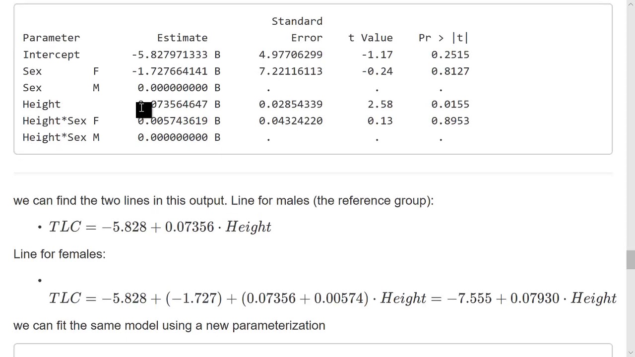 6A. Multiple regression - PROC GLM - part 2 - YouTube