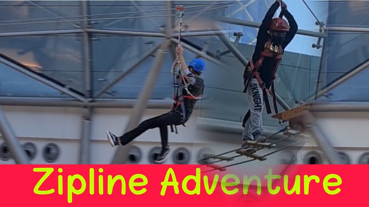 Zipline & Rope Course Adventure (20 metres high!) (Brave Boys!!!) |A ...