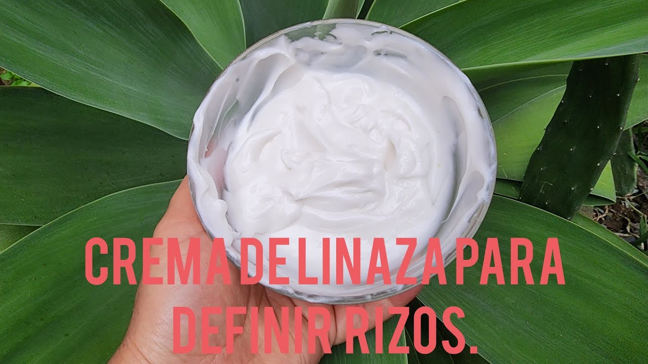 CREMA DE LINAZA PARA DEFINIR RIZOS. - YouTube