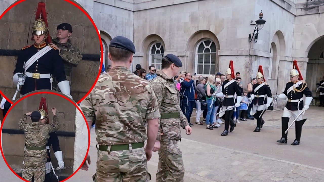 Soldier Did A Great Job by Assisting The King's Guard on Duty - YouTube