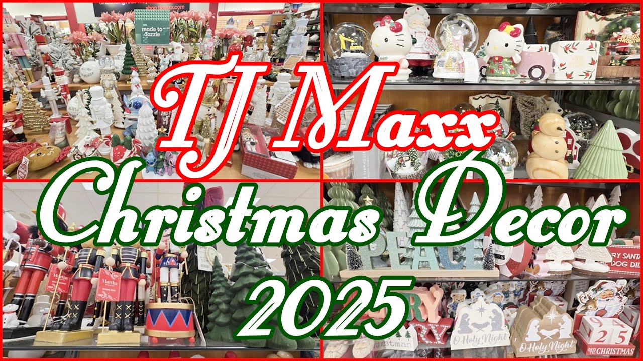 TJ MAXX CHRISTMAS 2025 SHOP WITH ME CHRISTMAS DECORATIONS NEW ARRIVALS ...