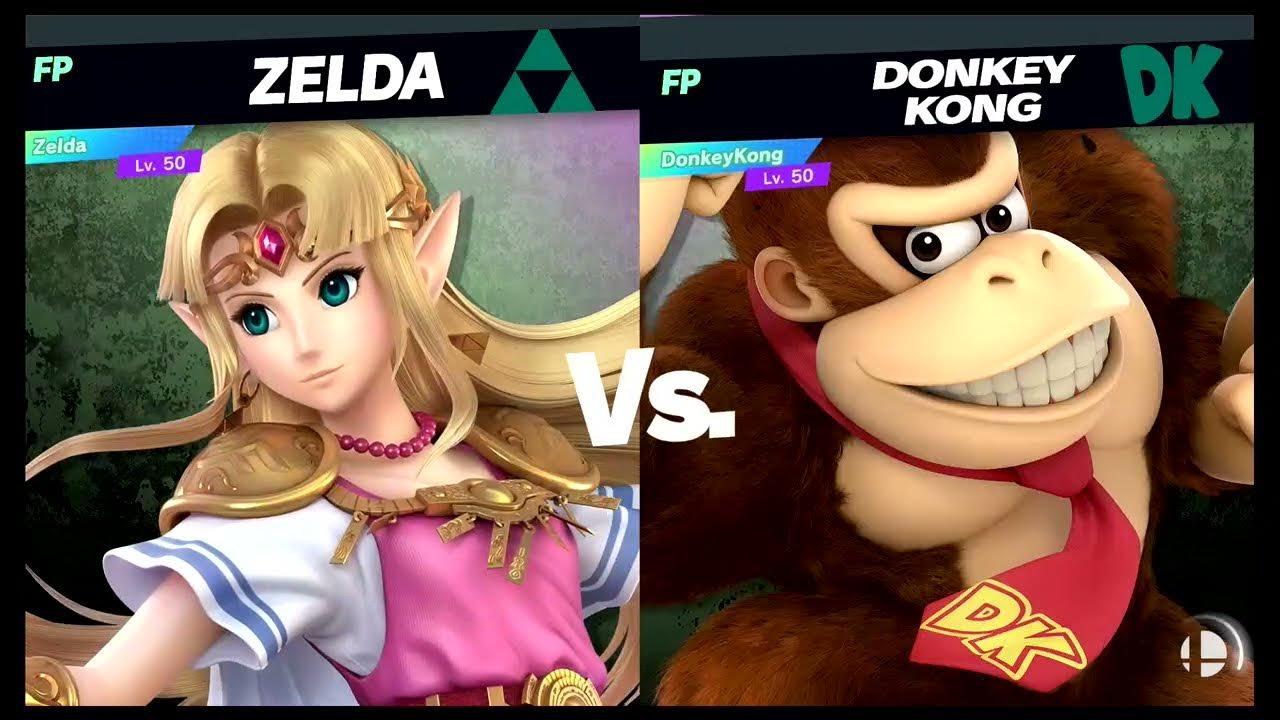 Super Smash Bros Ultimate Amiibo Fights – 3pm Poll Zelda vs Donkey Kong - YouTube
