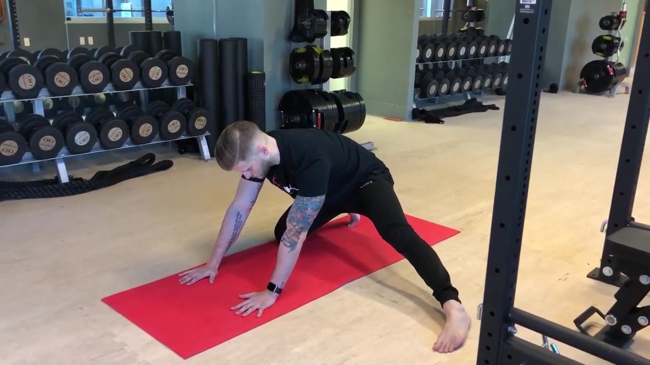 Adductor Eccentric Stretch - Quadruped / Adductor Rocks - YouTube