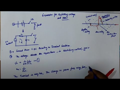 SGP UNIT 1 lec-2 (Expression for Restriking Voltage and RRRV) - YouTube