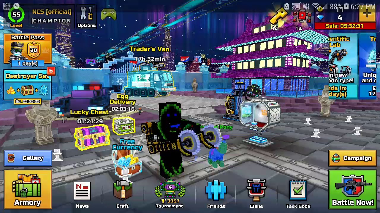 [Pixel gun 3d] the exoskeletons are great - YouTube