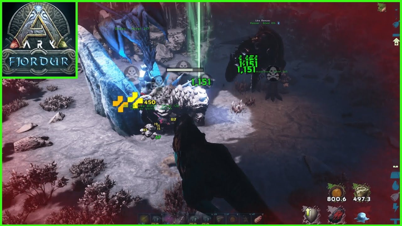 ARK Survival Evolved - Fjodur - Matando o MiniBoss Steinbjorn - YouTube
