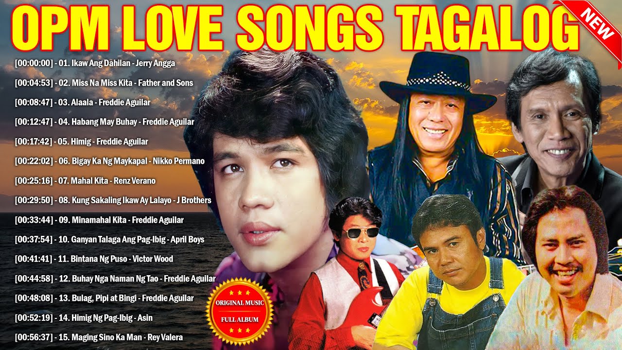 OPM Tagalog Old Love Songs ~ Pamatay Tagalog Love Songs ~ Asin, Freddie ...