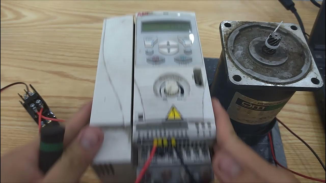 ABB VFD manual wiring and set up - YouTube