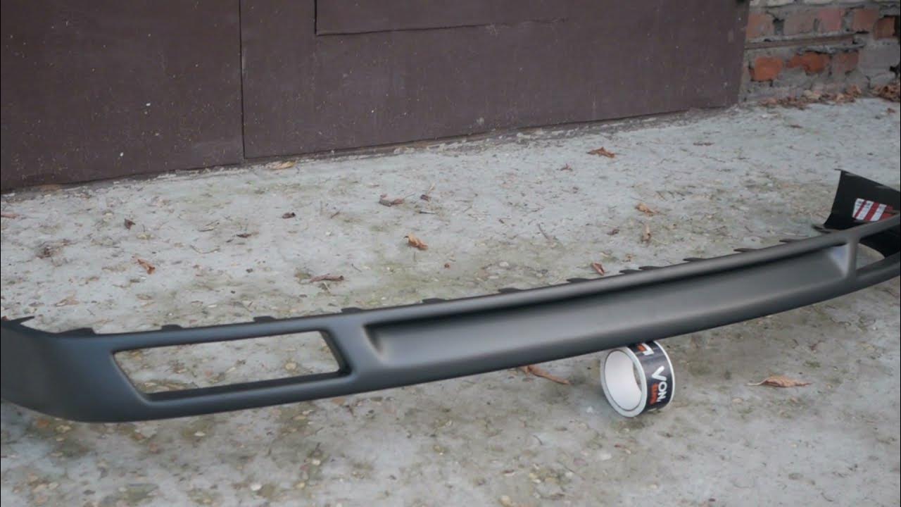 Юбка фартук переднего бампера VW Golf 3 RIEGER - YouTube