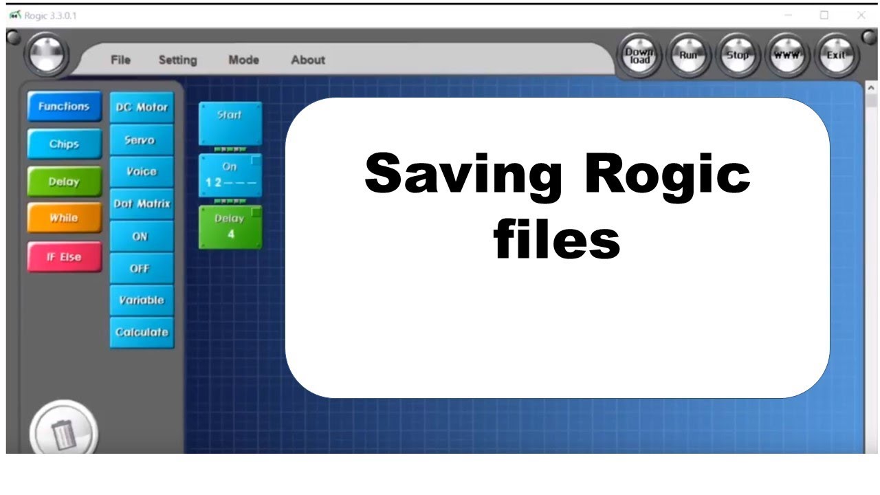 Saving Rogic files - YouTube