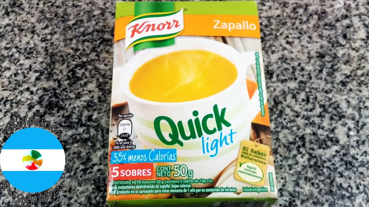 Knorr Quick Light Zapallo Sopa Instantánea en Polvo - Instant pumpkin ...