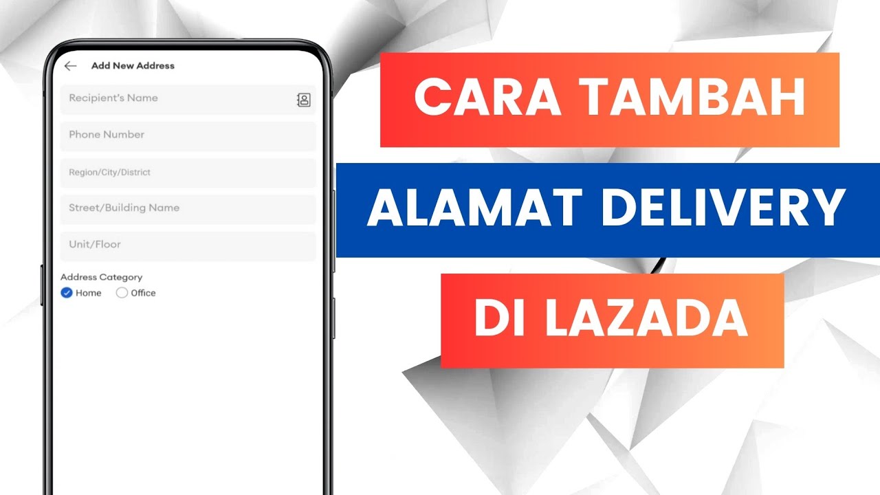 Cara Tukar Dan Tambah Alamat Penghantaran Di App Lazada l Add And ...
