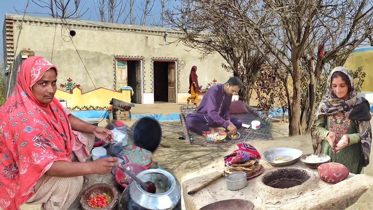 Morning Routine of Village Woman Pakistan | Cooking Traditional ...