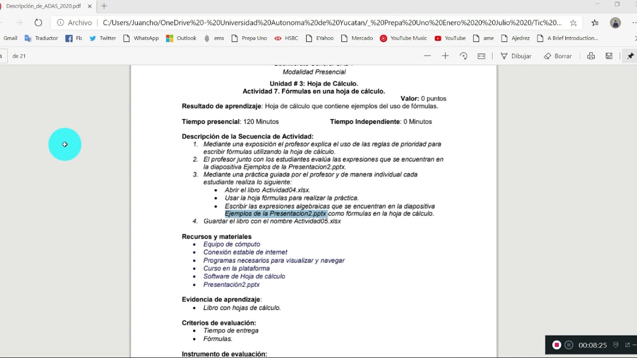ADA 7 Excel - YouTube