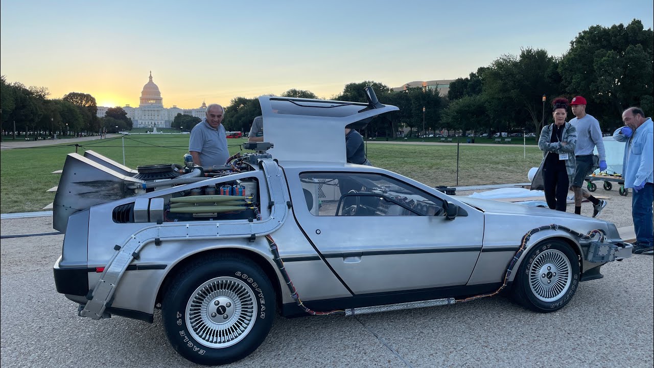 Back to the Future Time Machine Hero Car on display - Cars at the ...