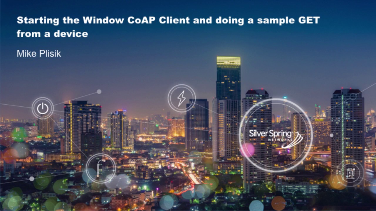 Starting the Windows CoAP Client and Doing a Sample GET from a Device ...