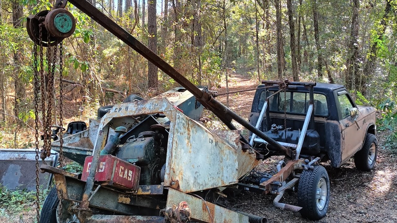 Ford Ranger DIY Boom Truck Lifts Huge Cement Pump with Ease. # ...