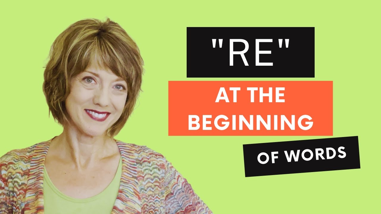 How to pronounce RE at the beginning of words - YouTube