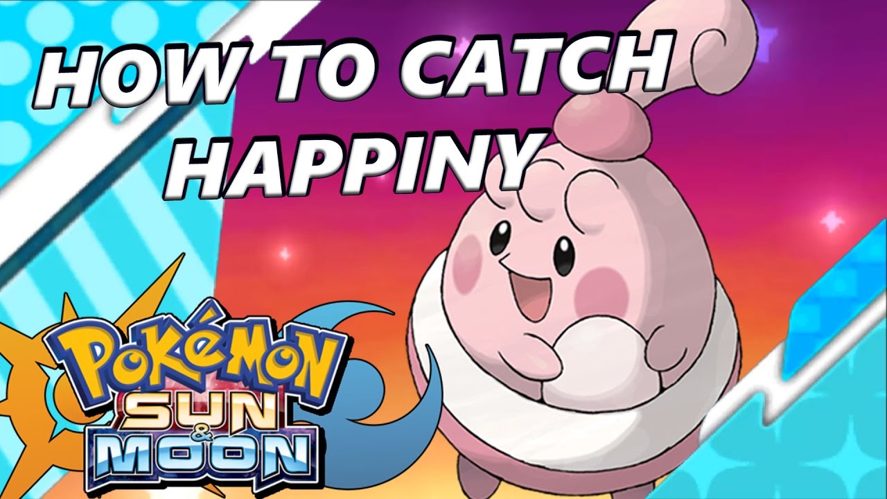Pokémon Sun and Moon: How to Catch & Find Happiny and Oval Stone - YouTube