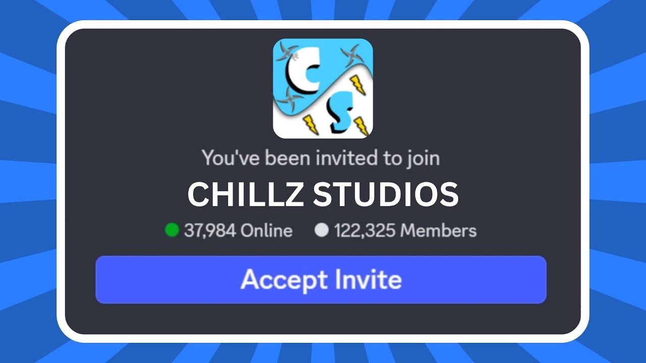 How to Join CHILLZ STUDIOS Discord Server - YouTube