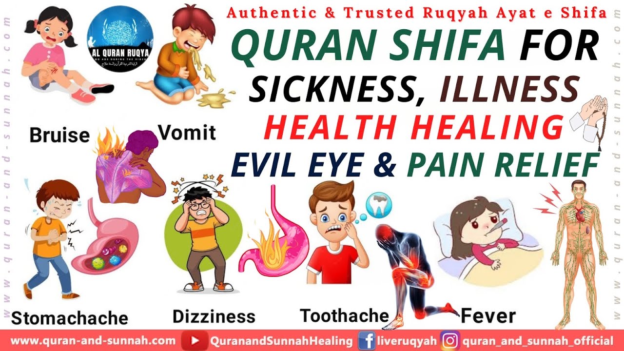 Quran shifa for sickness, evil eye, illness, health healing and pain ...