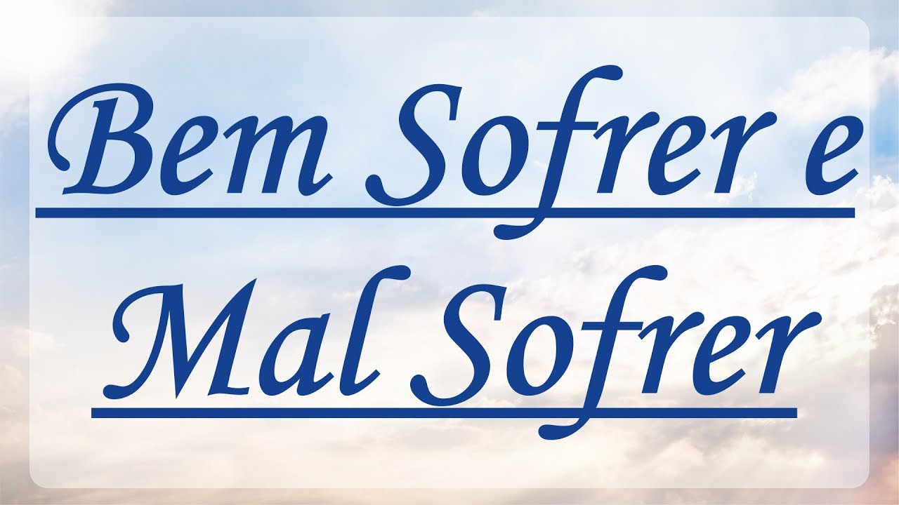 🔴BEM SOFRER E MAL SOFRER - Capítulo 5 – BEM-AVENTURADOS OS AFLITOS - YouTube