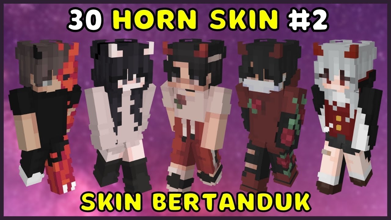 SKIN MINECRAFT BERTANDUK - HORNED MINECRAFT SKINS (BOY AND GIRL SKIN ...