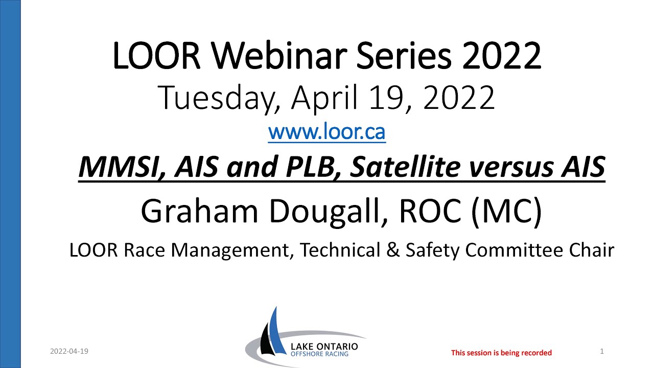 MMSI, AIS and PLB, Satellite versus AIS - YouTube