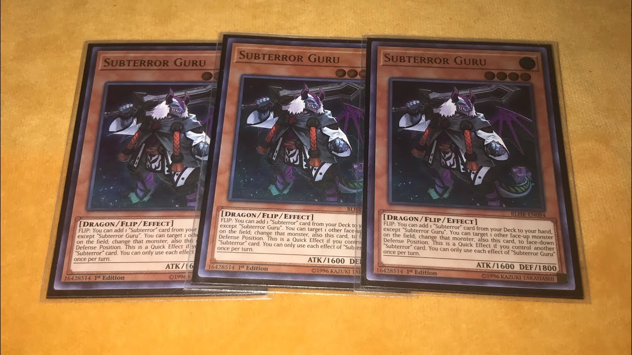 My Top 4 Pure Subterror Guru Deck Profile!!! - YouTube