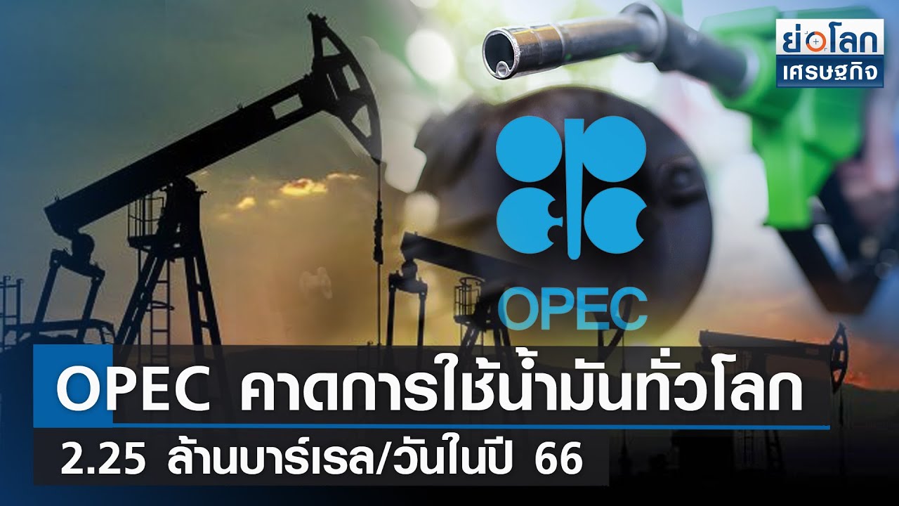 OPEC คาดการณ์ใช้น้ำมันทั่วโลก 2.25 ล้านบาร์เรล/วันในปี 66 | ย่อโลก ...