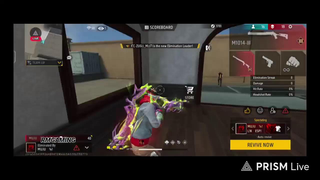 Live streaming of RM GAMING free fire ONE TAPPPPP game play #live - YouTube