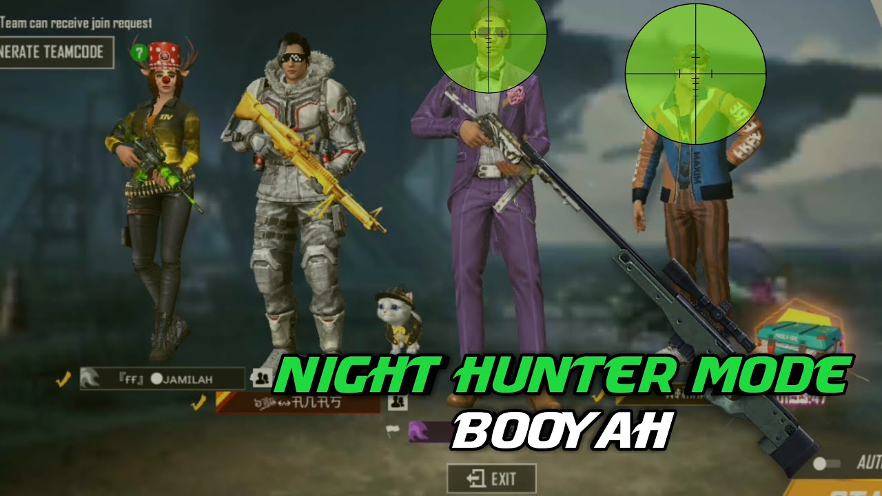 Free Fire Night Hunter Mode Booyah (Squad) - YouTube