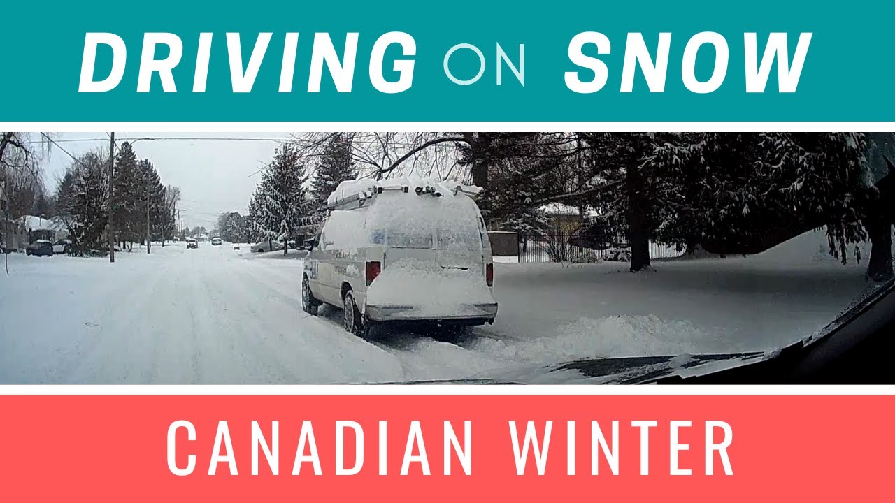 Driving on Snow in Canada | Winter Driving Canada | Dash Camera Visuals ...