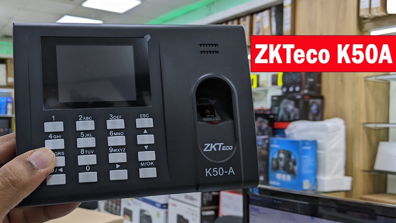 ZKTeco K50A Fingerprint Time Attendance & Access Control Terminal ...