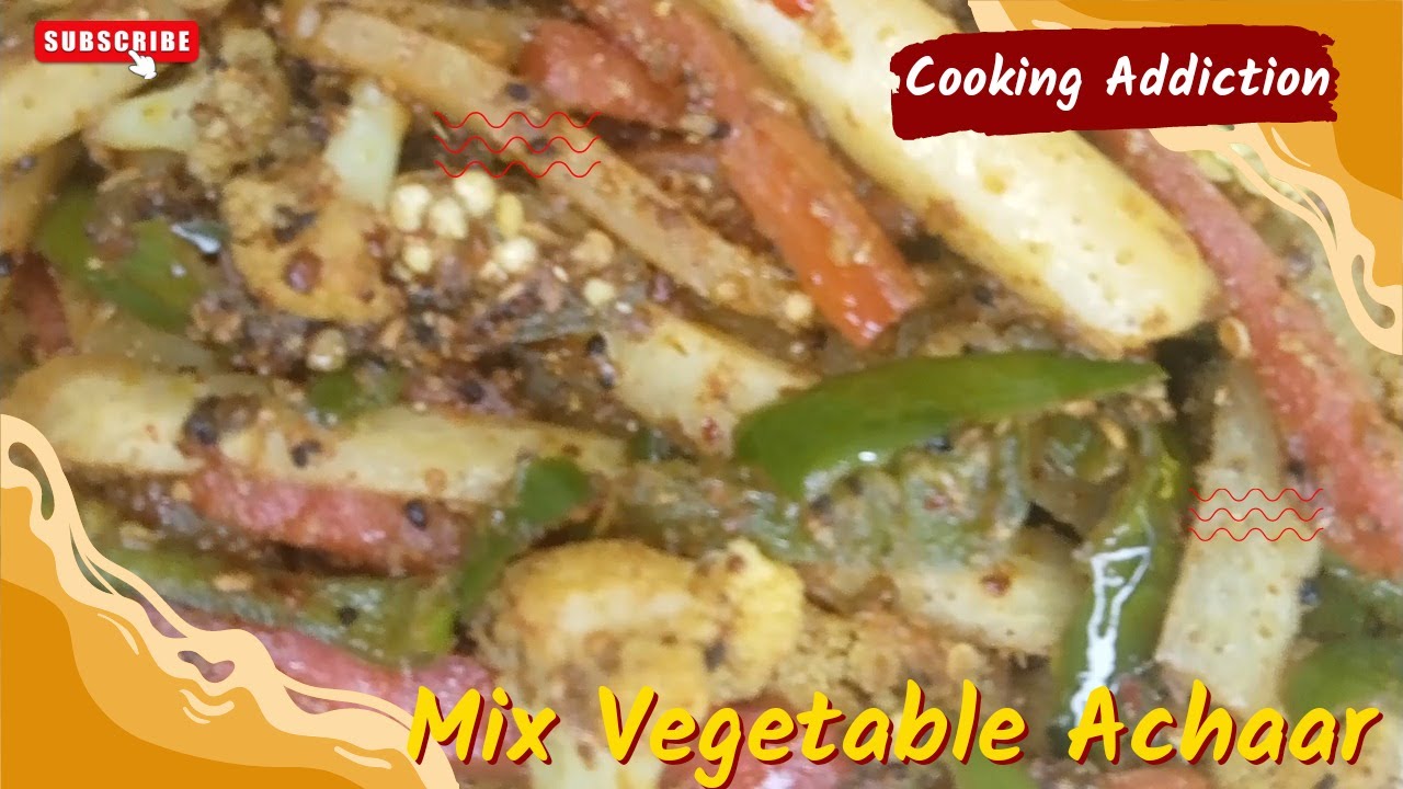 Instant Vegetable Achaar | Quick Easy Yummy Vegetable Achaar | Cooking ...