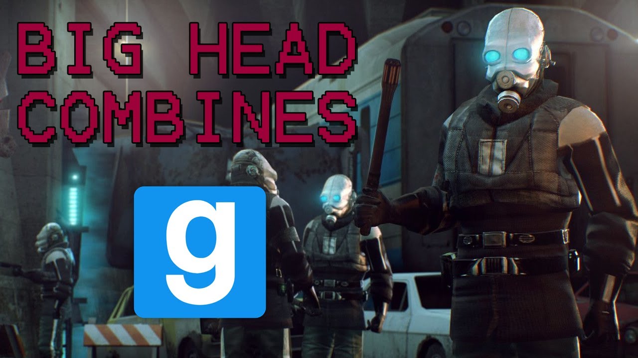 Gmod: Big head Combines - YouTube