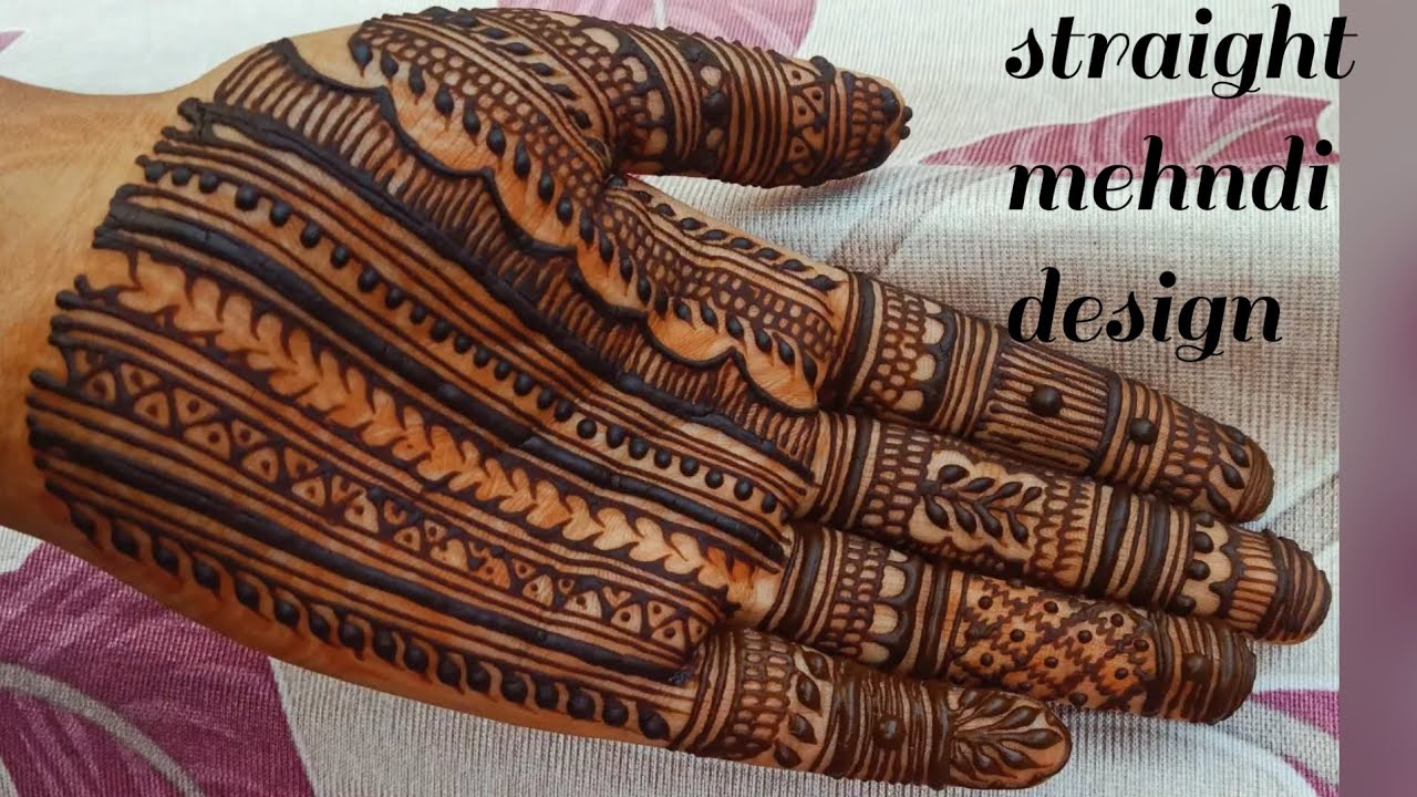 very simple Straight mehndi designs/mehndi designs/mehndi/full hand ...