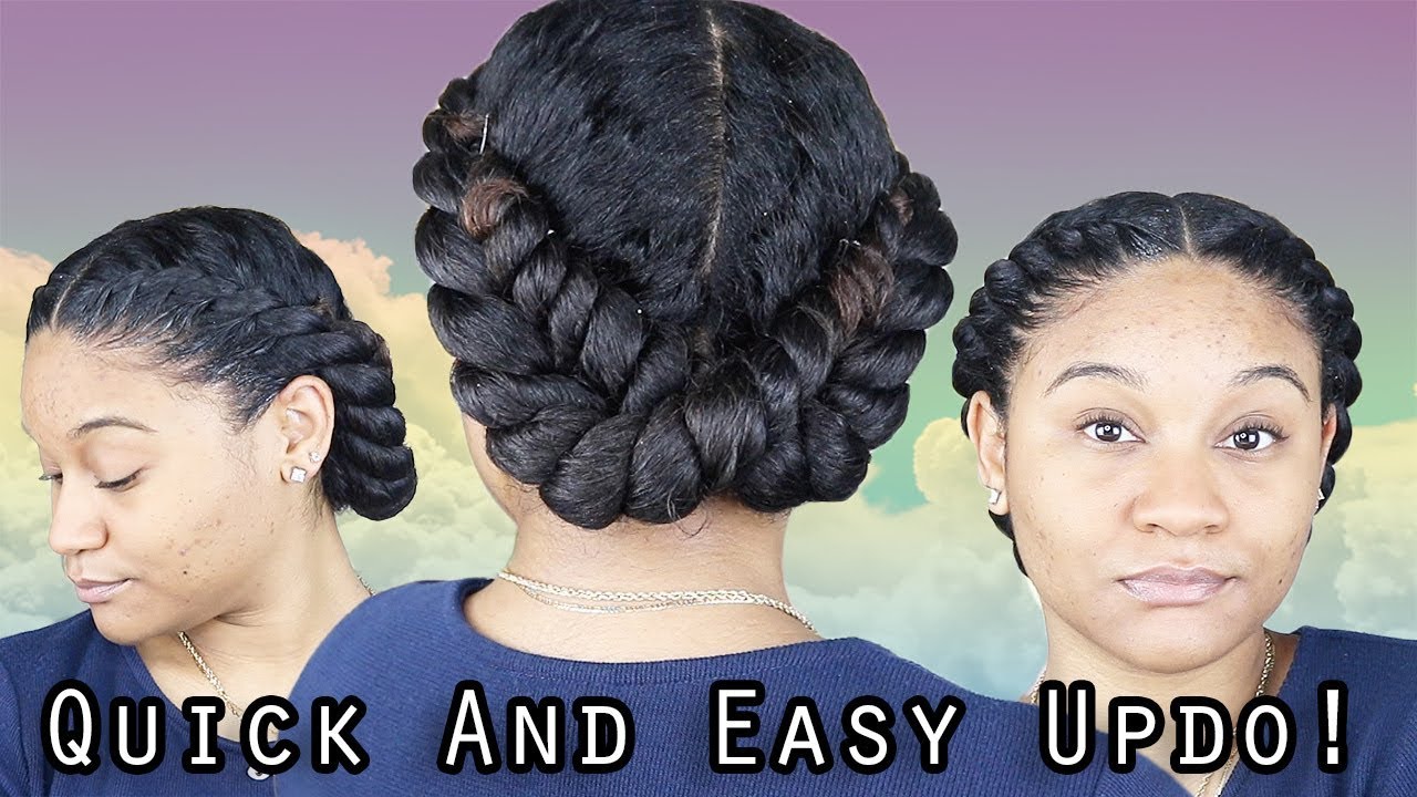 Quick and Easy Updo! - YouTube