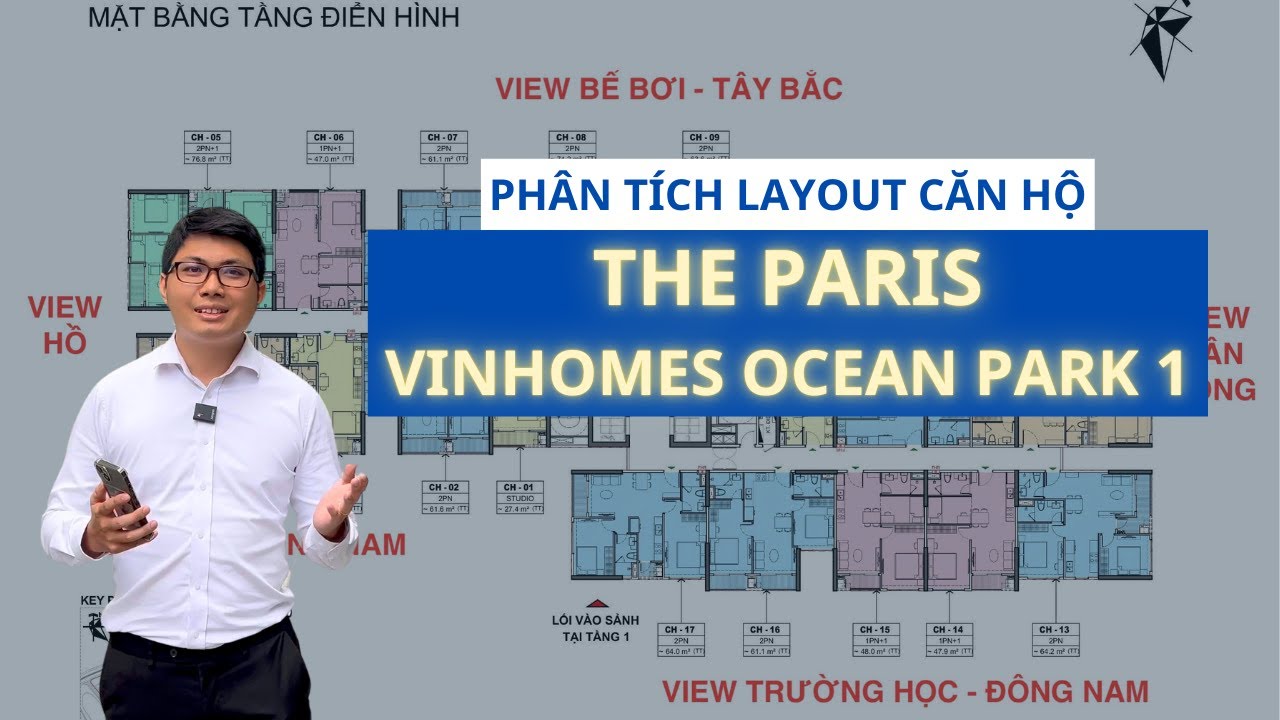 Phân tích layout tòa PR1 và PR5, The Paris, Metropolitan, Vinhomes ...