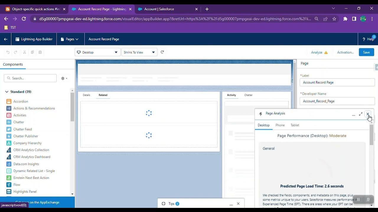 Object specific quick actions #inSalesforce (Check Description for Details) - YouTube
