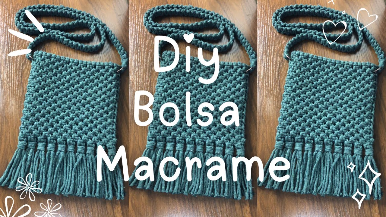 Bolsa Macrame #craftsmanship#diy#artesanato#tutorial#мастерство#macrame ...