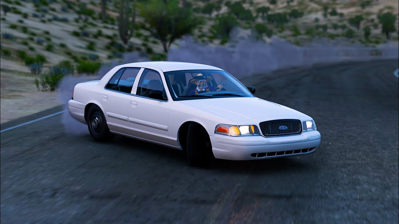 CROWN VIC GOES FULL OPPOSITE LOCK – COP CAR TURNED DRIFT STAR - YouTube